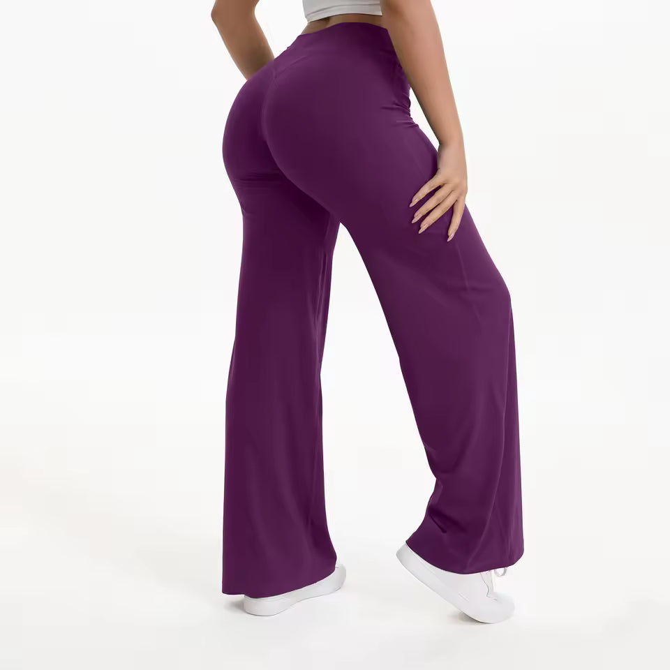 NUVR Flow Pants - Straight Leg- Grape Purple